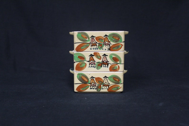 Vintage Japan Bento Ceramic Stacking Set of Three Boxes No Lid | Etsy