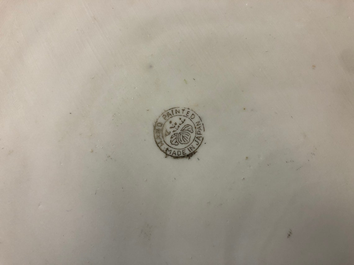 Vintage Blue Lustreware Luncheon Plates W/swan Scene, Set of 6 (V348 ...