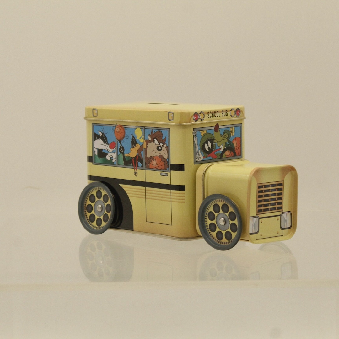 Vintage Looney Tunes 1999 Bus Tin Bank (V10351) - Etsy