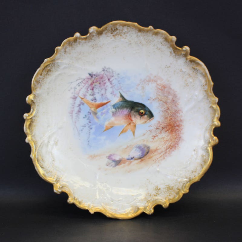 Limoges Fish Plates - Etsy
