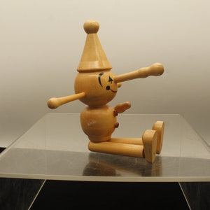 Vintage Sitting Pinocchio Wood Toy With Missing Arm (S862) - Etsy