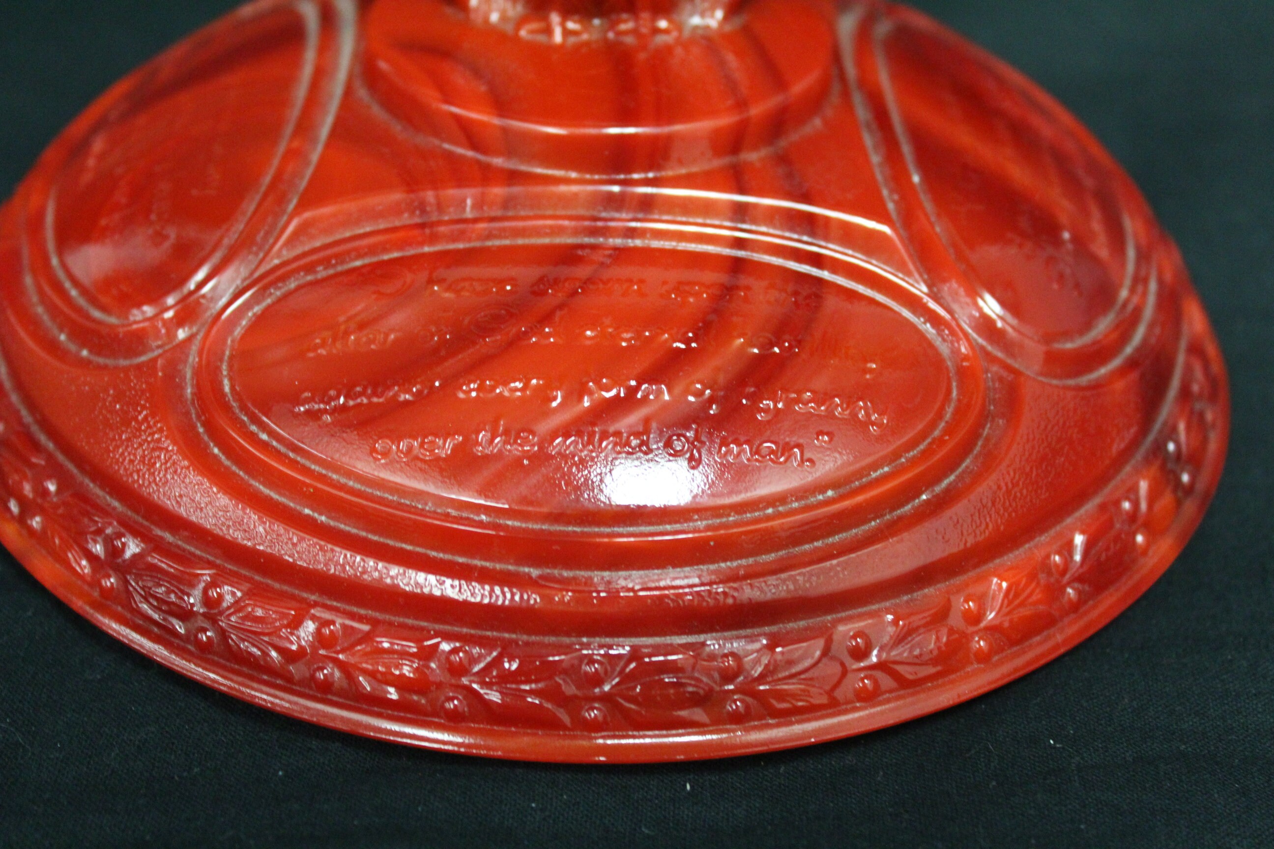 Vintage Fenton Ruby Red Glass Compote Bicentennial 1976 - Etsy
