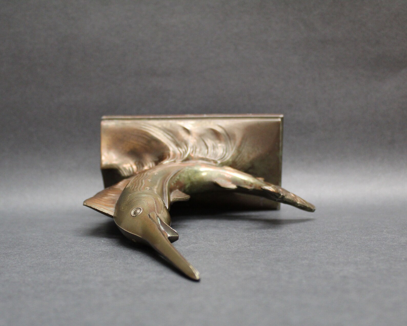 Vintage Bronzed Philadelphia Hand Cast Swordfish Bookends - Etsy