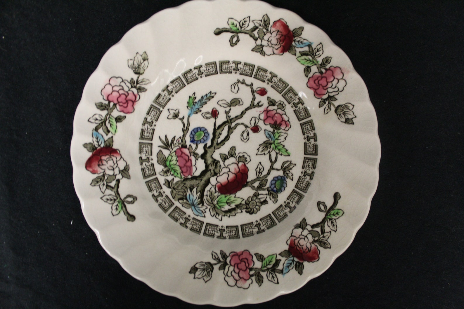 Vintage Staffordshire Myott 'indian Tree' Bread & Butter Plates, Set of ...