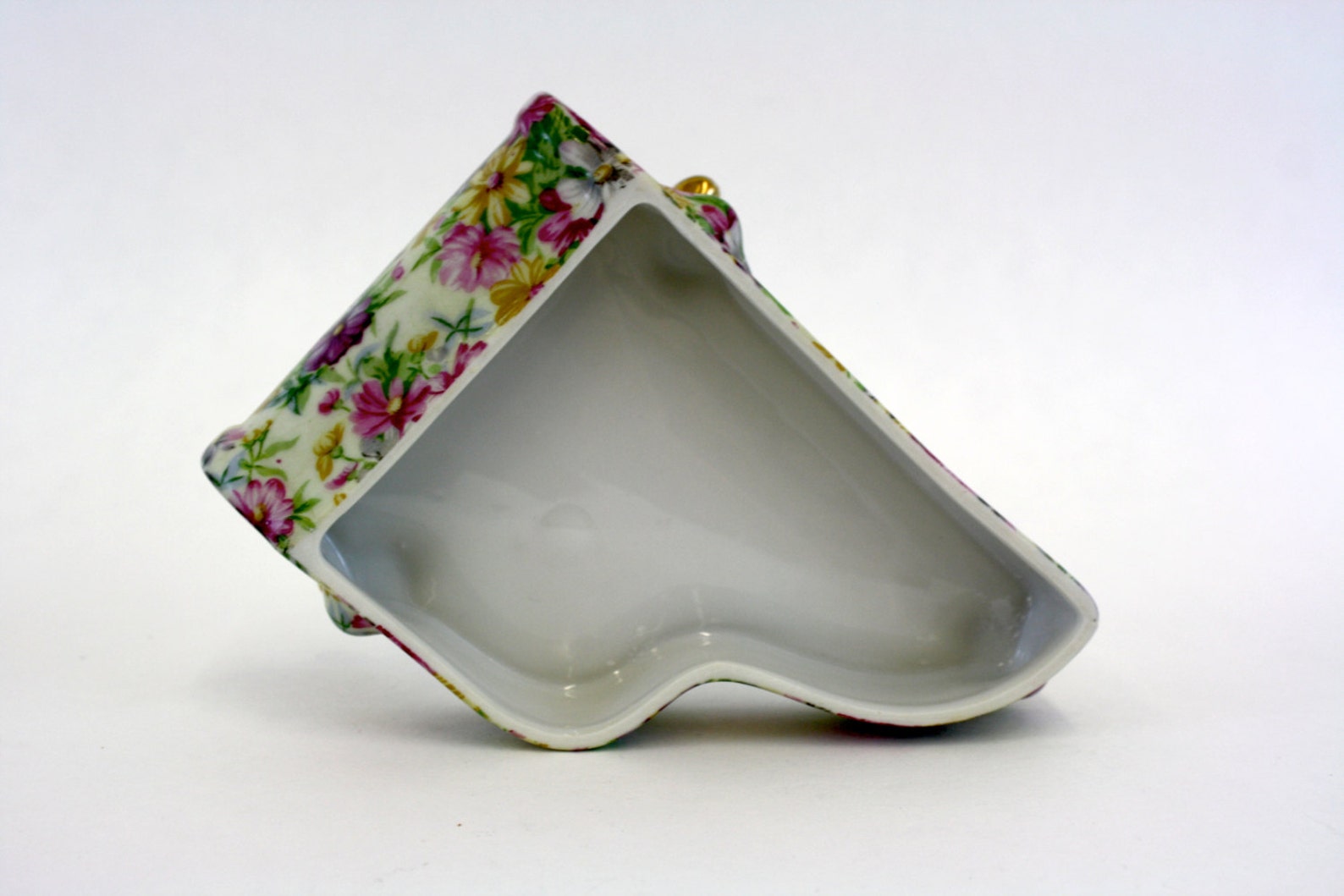 Vintage Chintz Floral Grand Piano Porcelain Trinket Box E266 - Etsy
