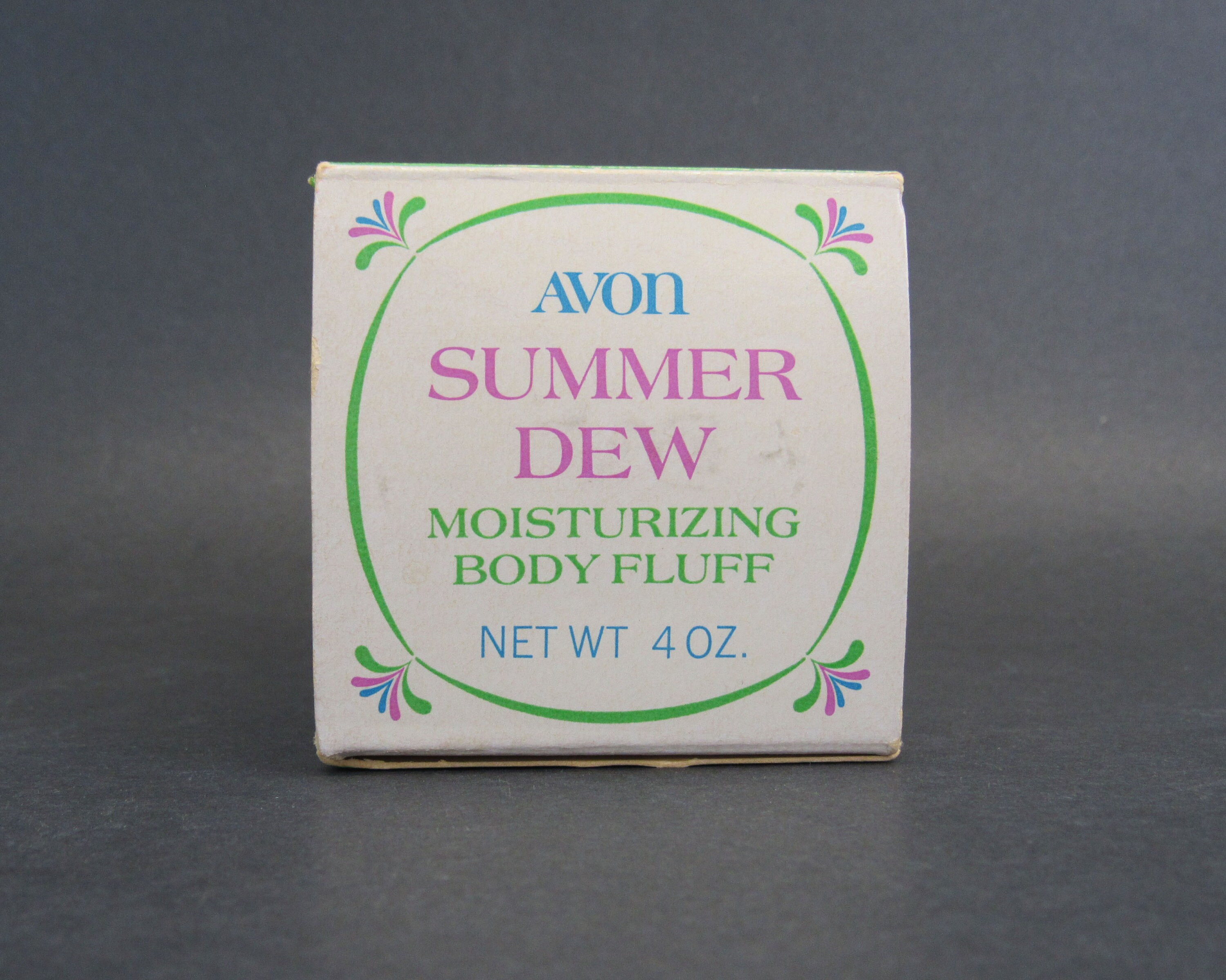 Vintage Avon Mod 'summer Dew' Body Fluff Bottle With | Etsy