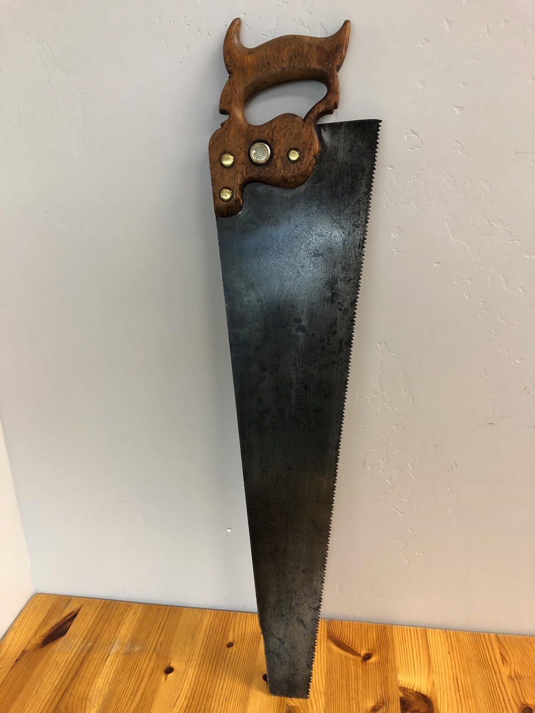 Vintage Rustic Stiletto Wood Handled Hand Saw (V350) - Etsy
