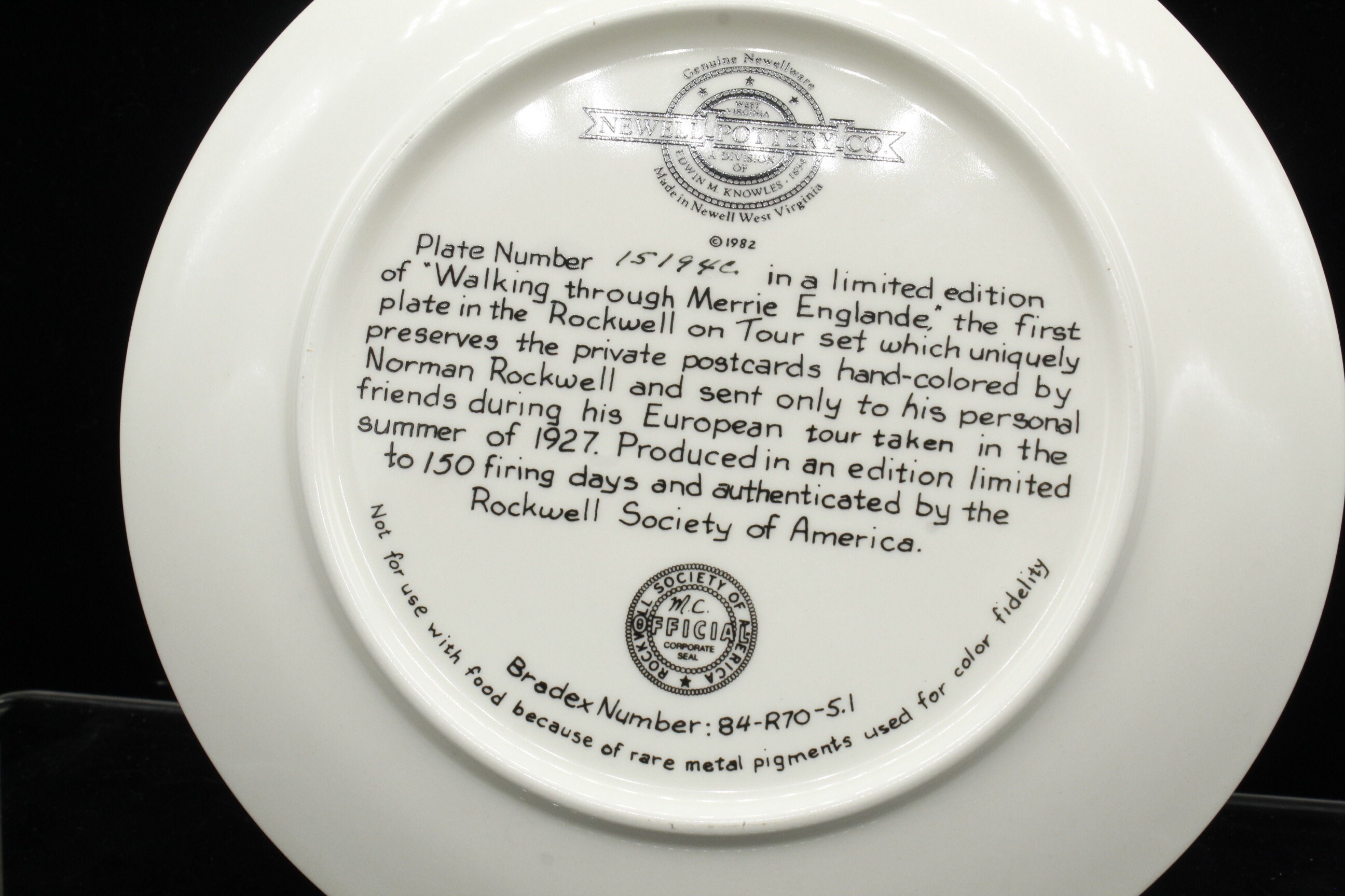 Vintage Norman Rockwell 1982 'merry England' Plate (V7599) - Etsy