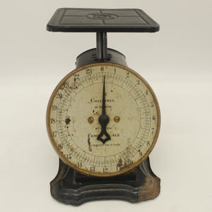 Vintage Antique Columbia Scale 24 Lb Family Scale USA (S1491) - Etsy