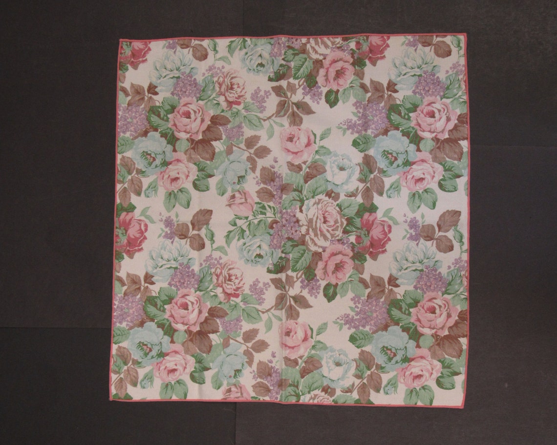 Vintage Colorful Pastel Rose Cloth Napkins, Set of 4 (E10420) - Etsy