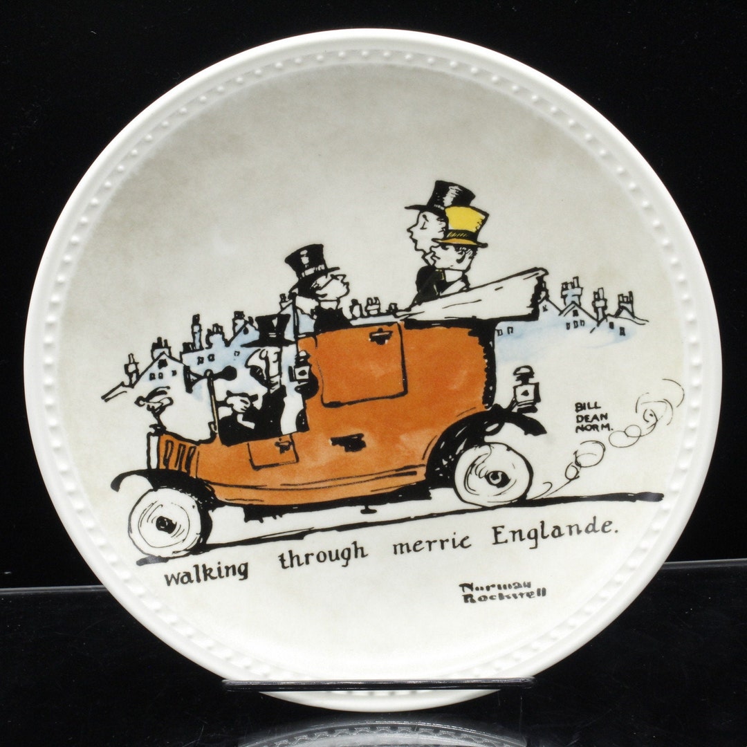 Vintage Norman Rockwell 1982 'merry England' Plate (V7599) - Etsy