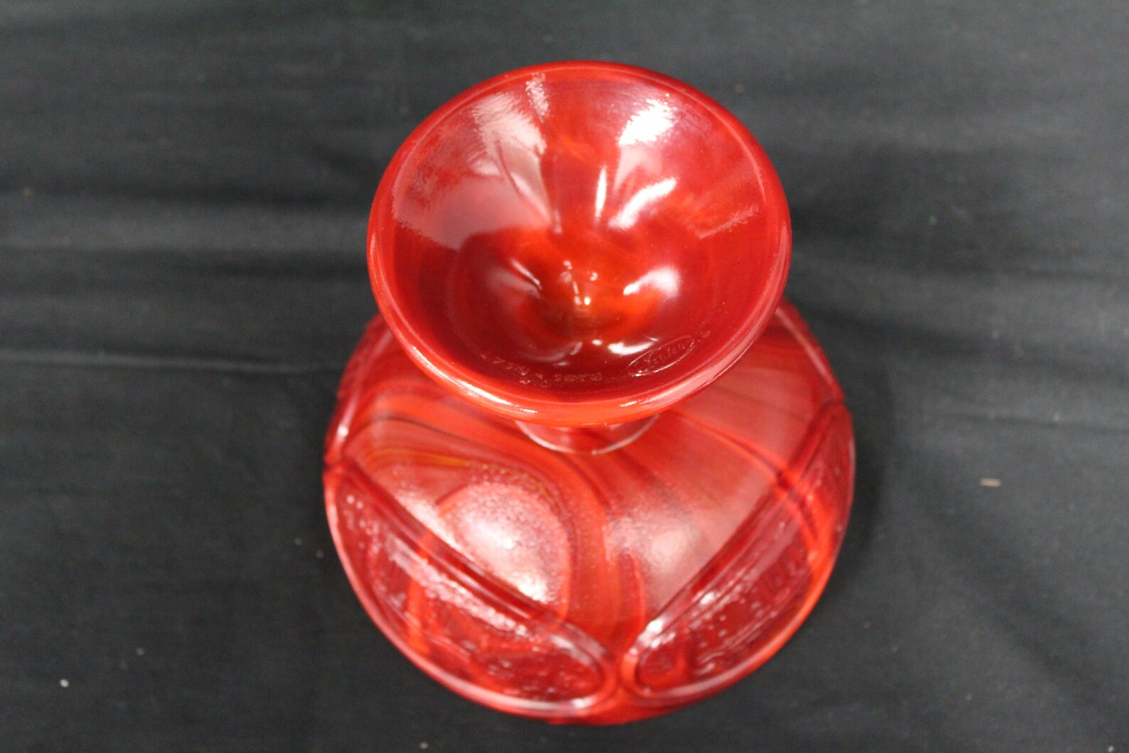 Vintage Fenton Ruby Red Glass Compote Bicentennial 1976 - Etsy