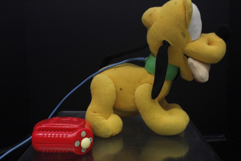 Vintage Pluto Disney Battery Operated Tail Wagging 1999 Plush (S1731 ...