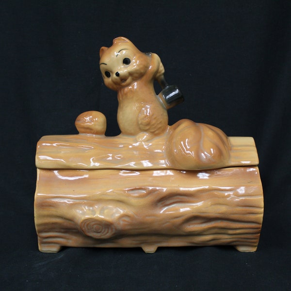 Squirrel in Log - Etsy
