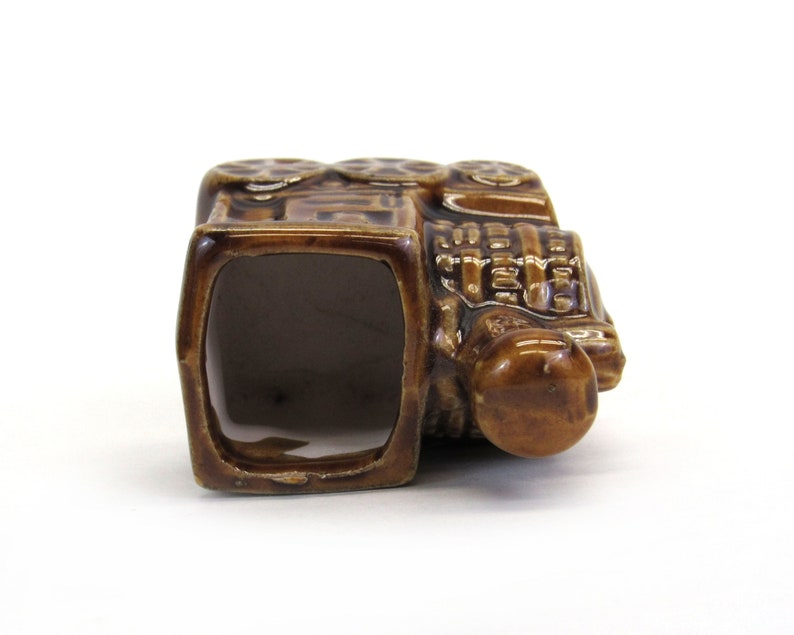 Vintage Train Shaped Brown Toothpick Holder E10521 - Etsy