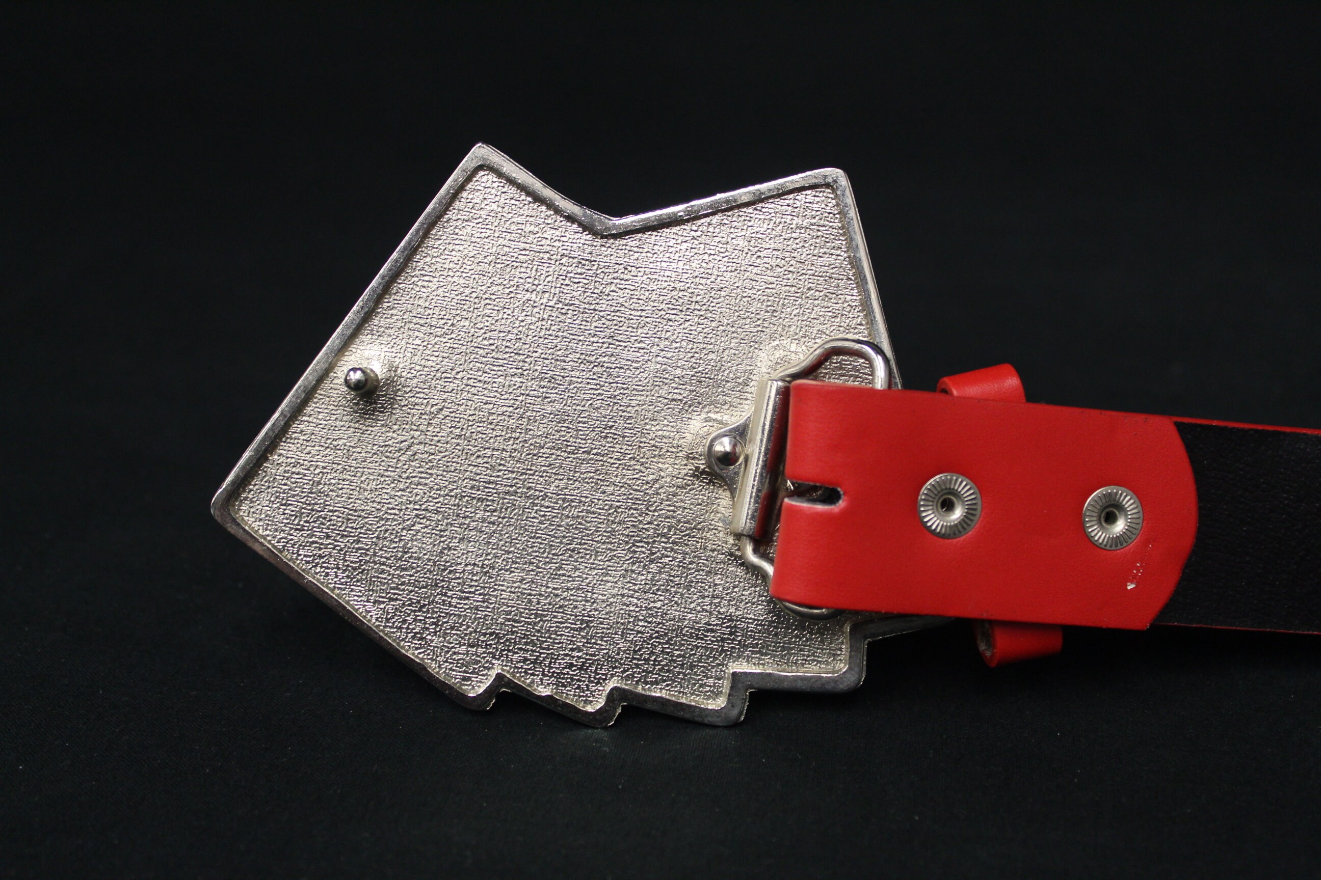 Vintage Red & White Checkered Belt W/ Metal Playing Cards | Etsy