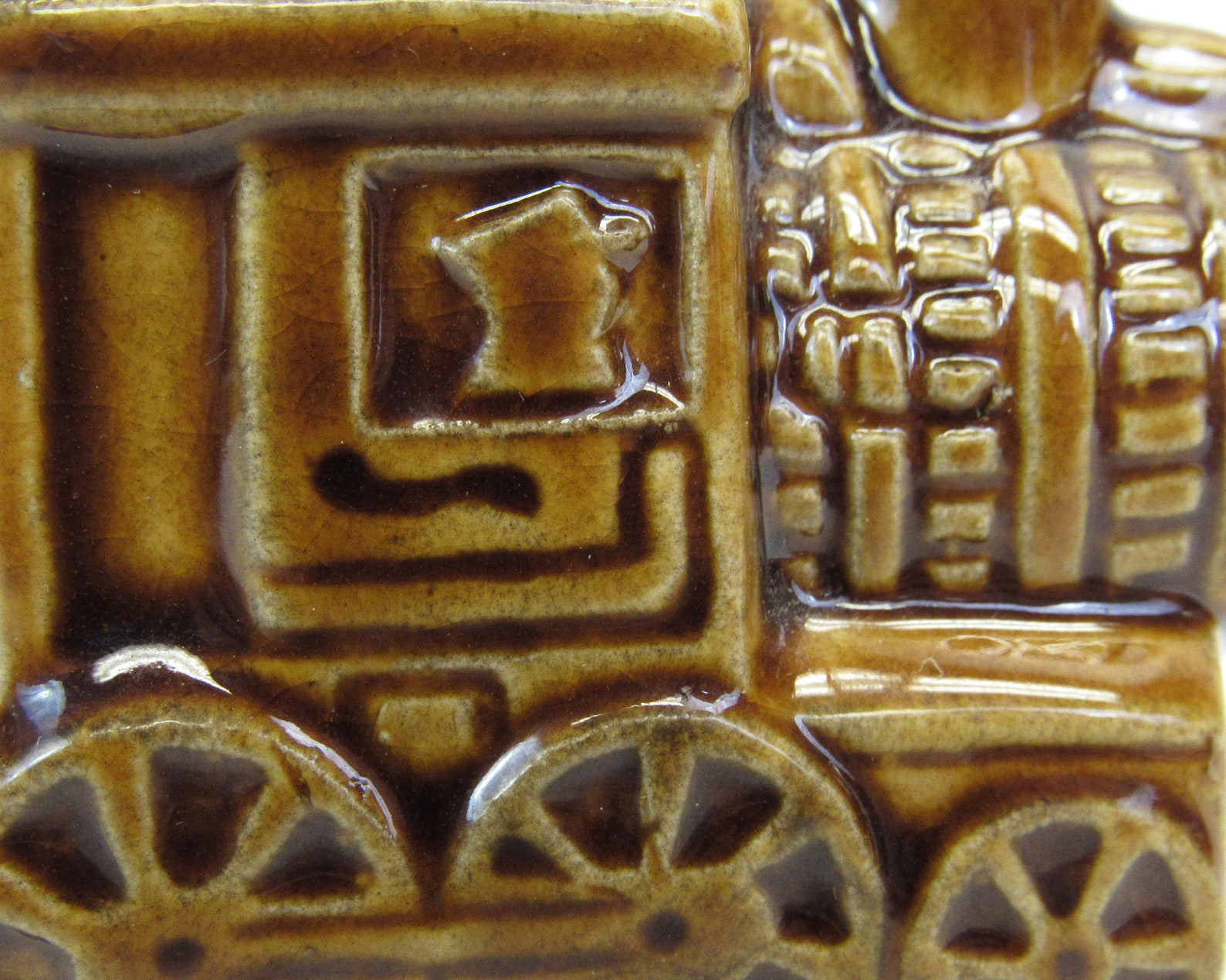 Vintage Train Shaped Brown Toothpick Holder E10521 | Etsy