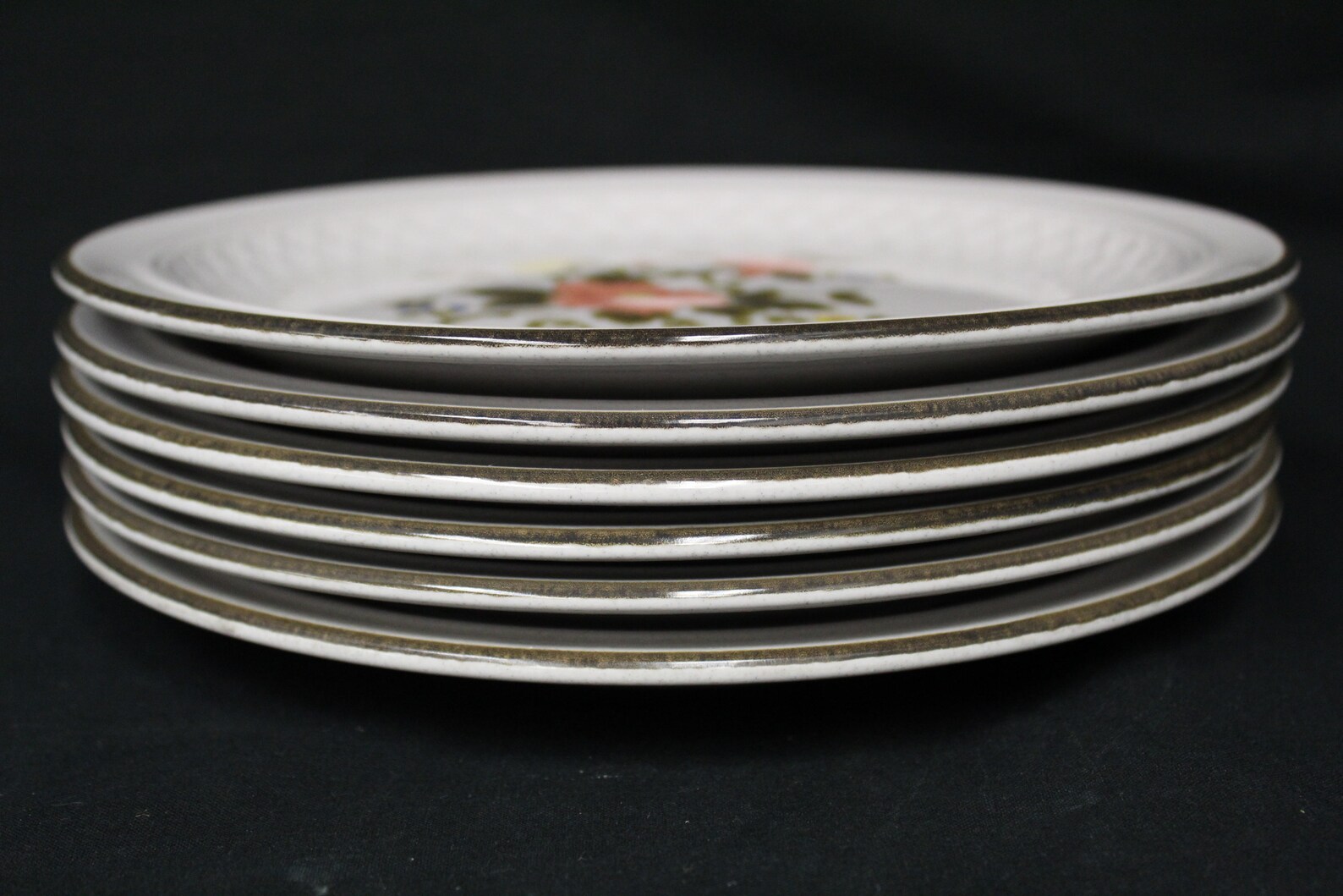 Vintage Color Stone by Nikko Pink Floral Dinner Plates Set of | Etsy