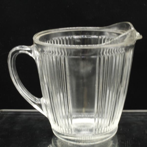 Ribbed Glass Pitcher - Etsy