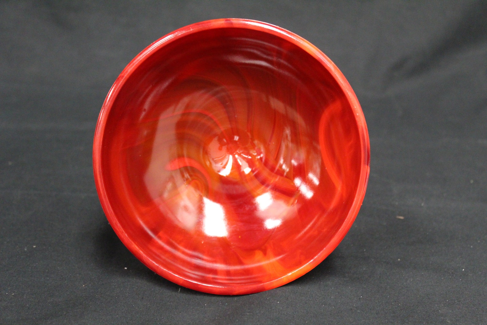 Vintage Fenton Ruby Red Glass Compote- Bicentennial 1976 Jefferson ...