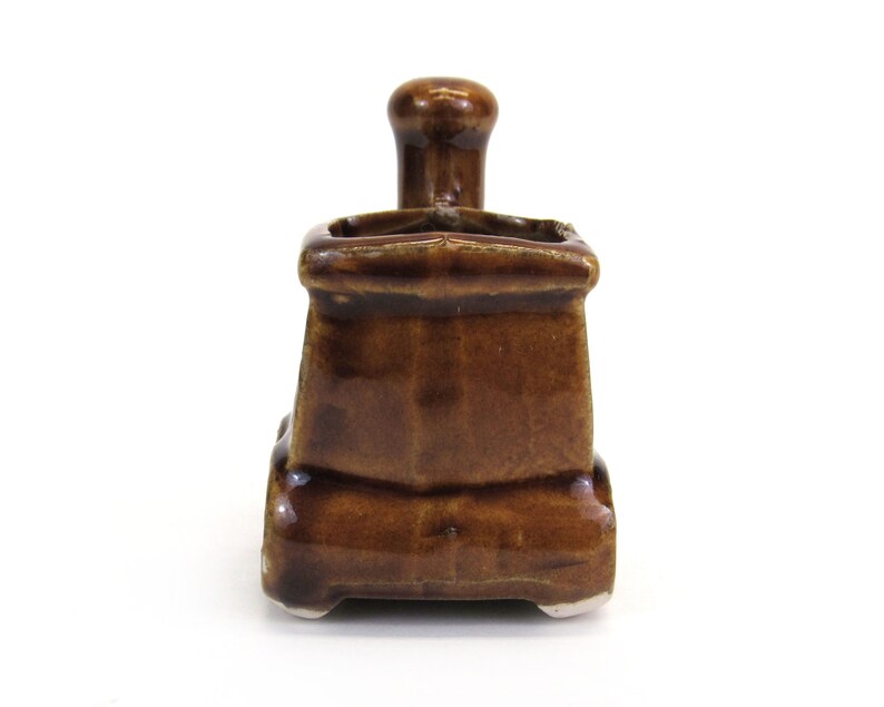 Vintage Train Shaped Brown Toothpick Holder E10521 - Etsy