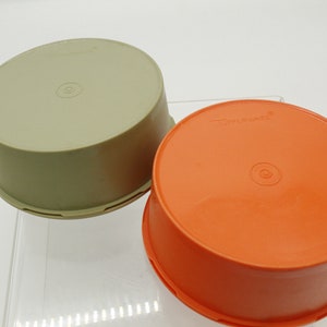Vintage Green & Orange Tupperware Set of 2 (V8915) - Etsy