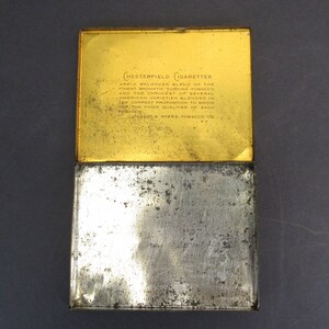 Vintage Metal Chesterfield Cigarette Box (E11470) - Etsy