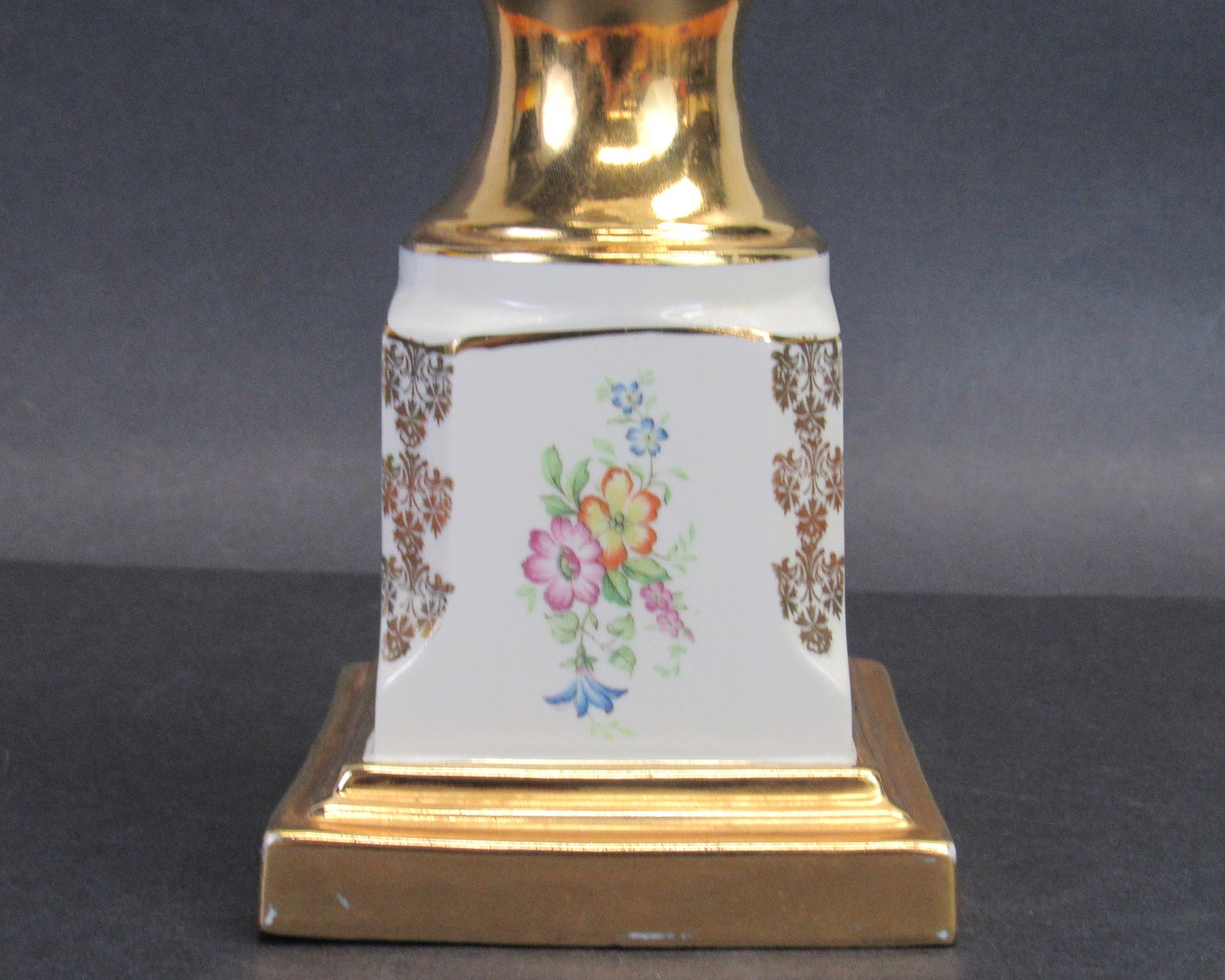 Vintage Floral Victorian Ceramic Vase Shaped Lamp Base (E10071) - Etsy