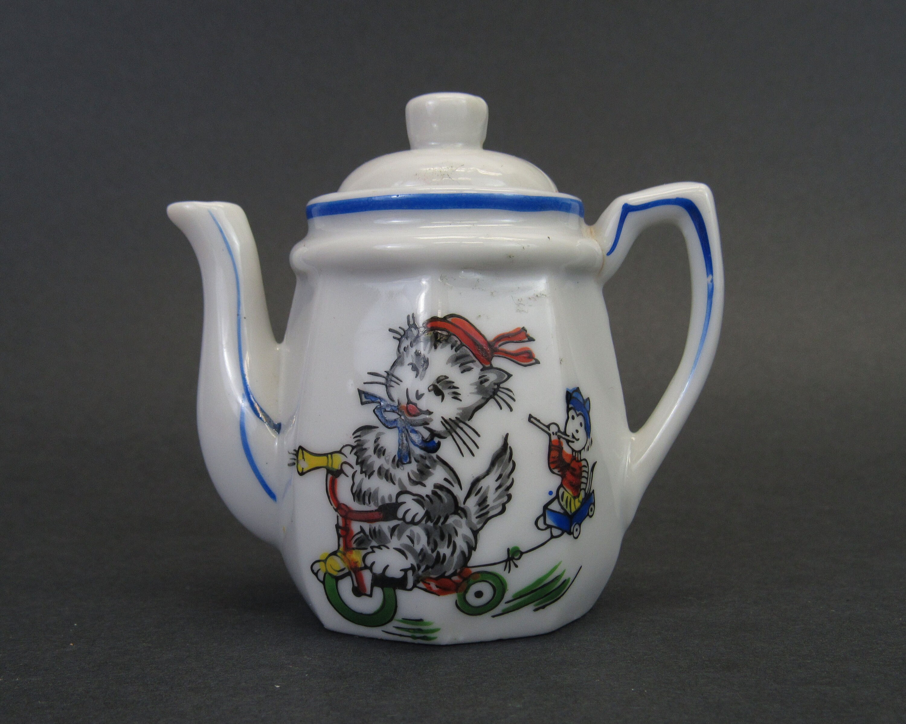 Vintage Kitty Cat Tea Party Miniature Tea Set 15 Pieces | Etsy