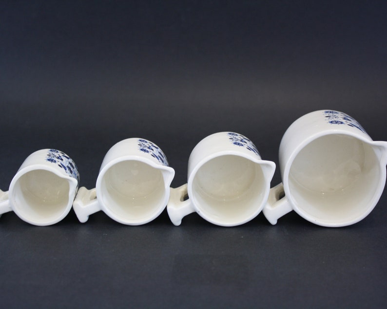 Vintage Blue Bird Measuring Cup Pitchers Set of 4 E6128 - Etsy