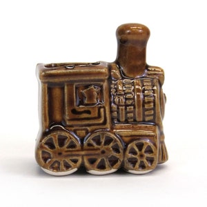 Vintage Train Shaped Brown Toothpick Holder (E10521) - Etsy