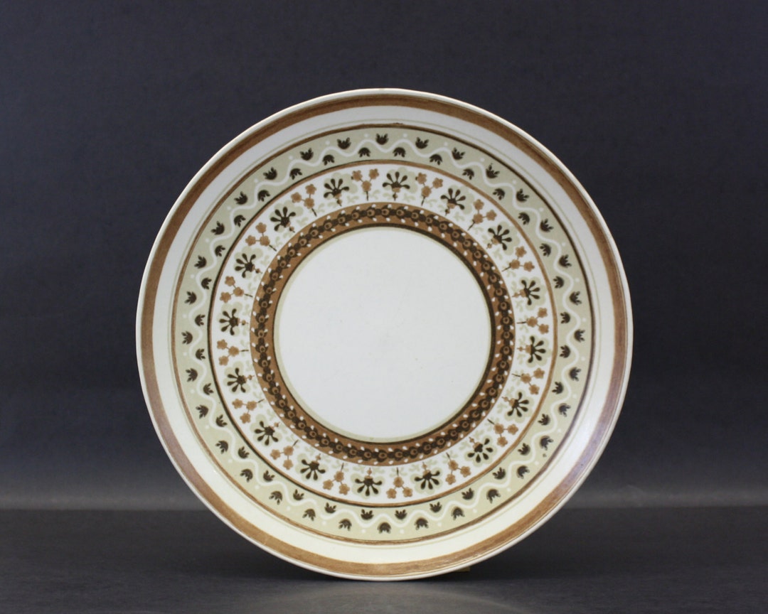 Vintage Regal Mid Century Brown Pattern Dinner Plate (E1035) - Etsy