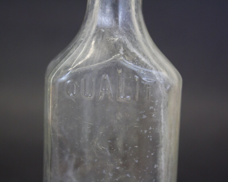 Vintage Blue Ribbon Medicine Bottle E4524 - Etsy