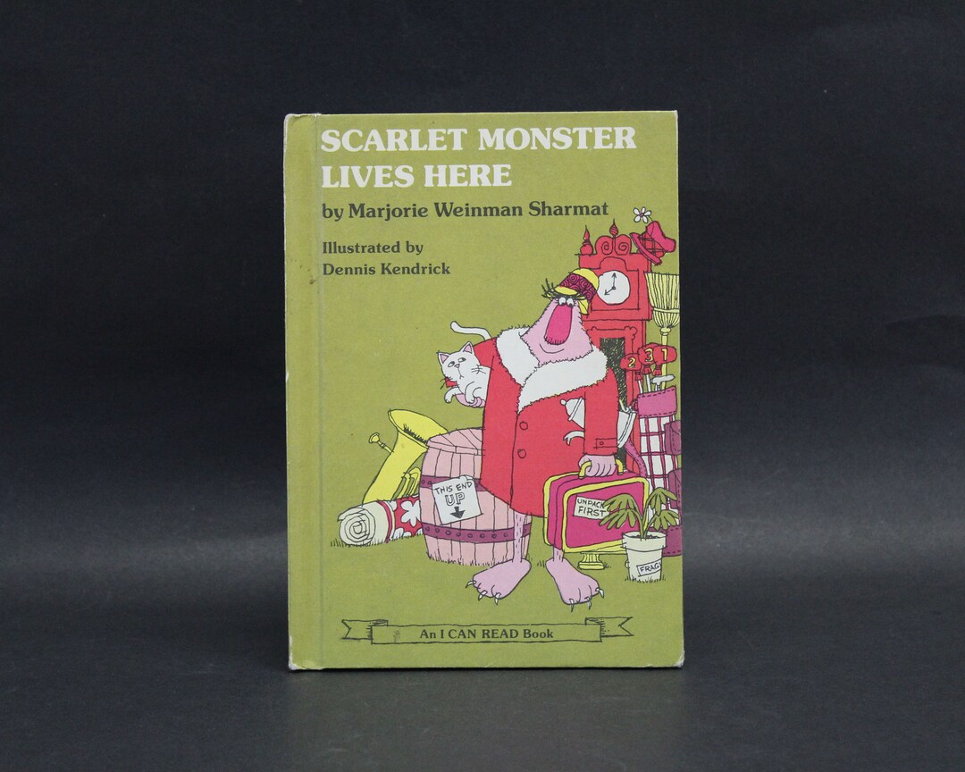 Vintage 1979 'scarlet Monster Lives Here' by Marjorie Weinman Sharmat ...