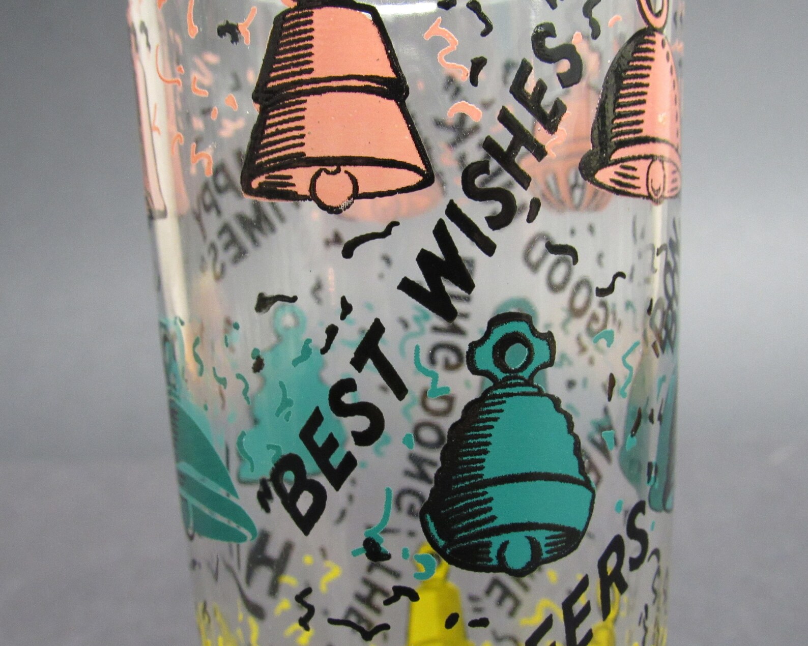 Vintage Kitsch Pastel Celebratory Bell Glasses Set of 5 - Etsy