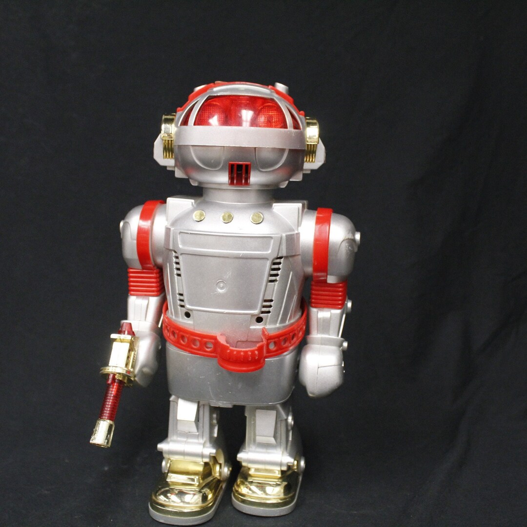 Vintage 1986 New Bright Toby Robot W/colorful Plastic Ray Gun - Etsy