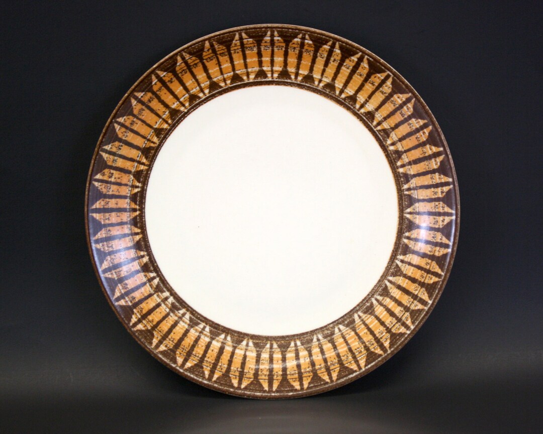 Vintage Royal Ironstone Brown Mid Century Dinner Plate (E3685) - Etsy
