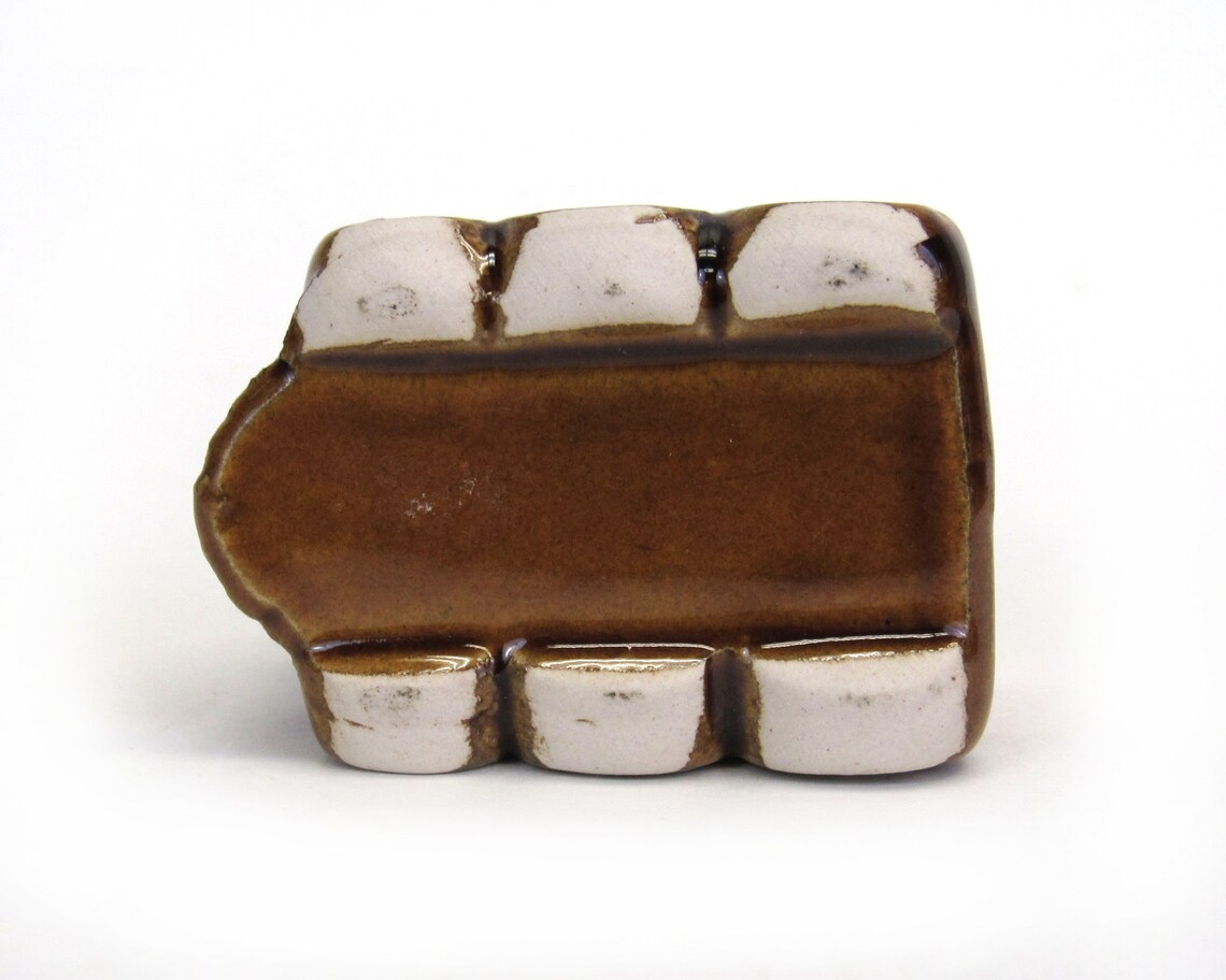 Vintage Train Shaped Brown Toothpick Holder E10521 - Etsy