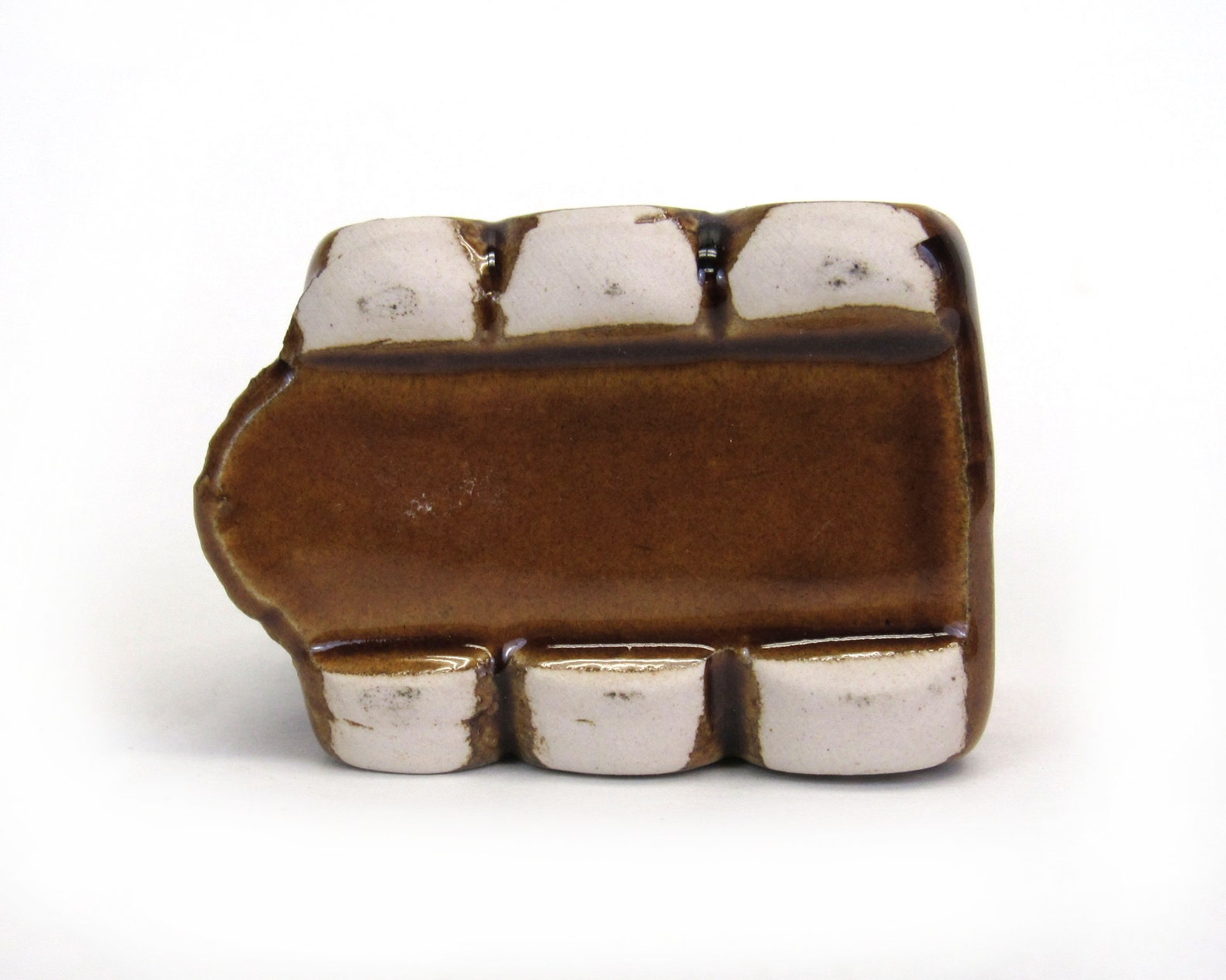 Vintage Train Shaped Brown Toothpick Holder (E10521) - Etsy