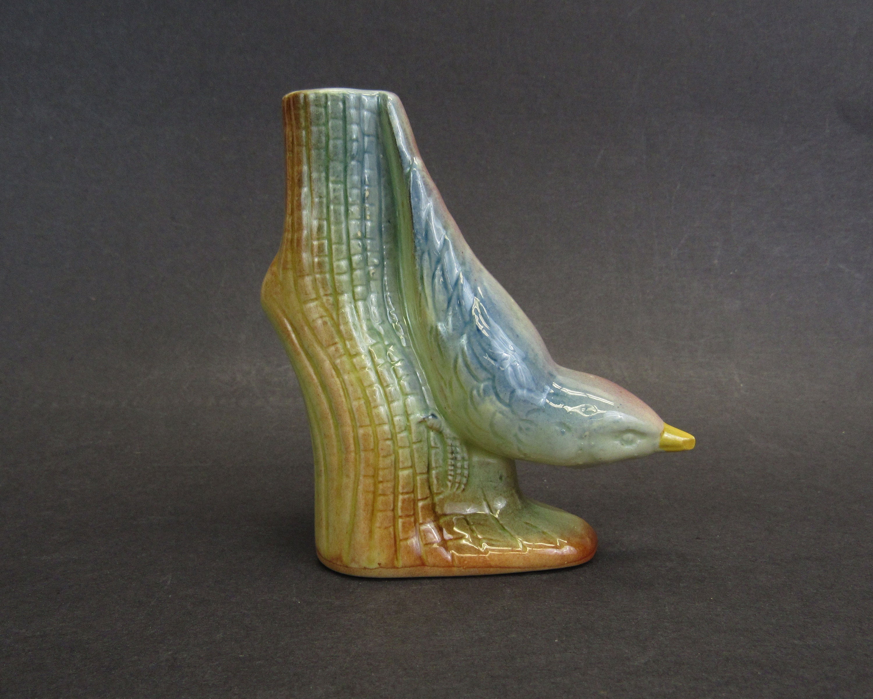 Vintage Blue Bird in Tree Figural Ceramic Bud Vase (E10594) - Etsy