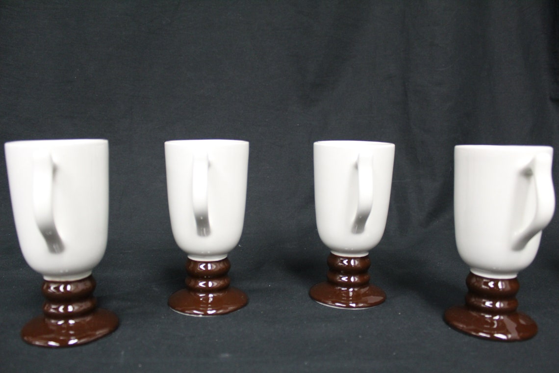 Vintage Hall Ceramics Irish Coffee Mugs Set of Four V2628 - Etsy