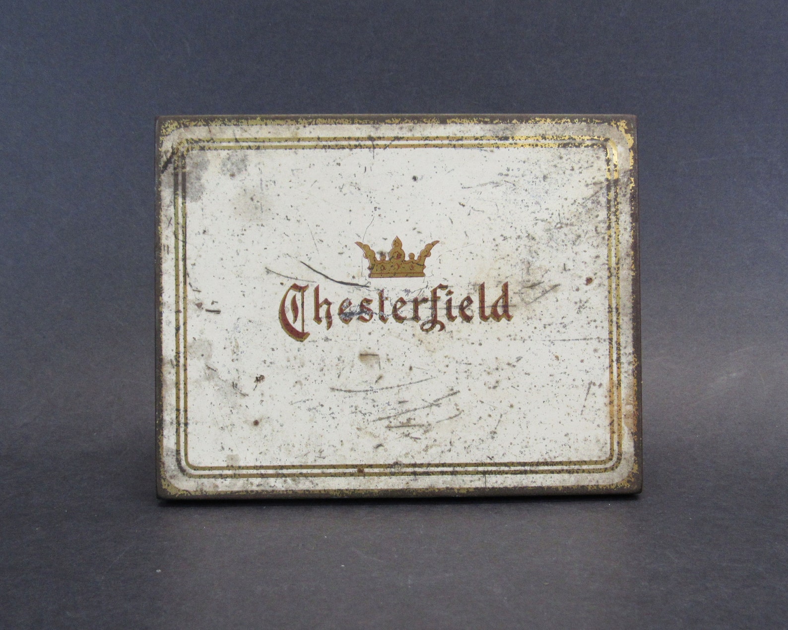 Vintage Metal Chesterfield Cigarette Box E11470 - Etsy