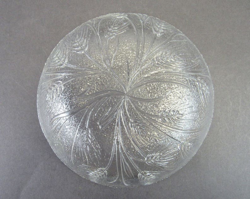 Vintage Clear Pressed Glass Wheat Pattern Nesting Bowls Set | Etsy