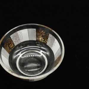 Vintage Hollywood Regency White and Gold Glass Bowls Set of Nine (E8089 ...