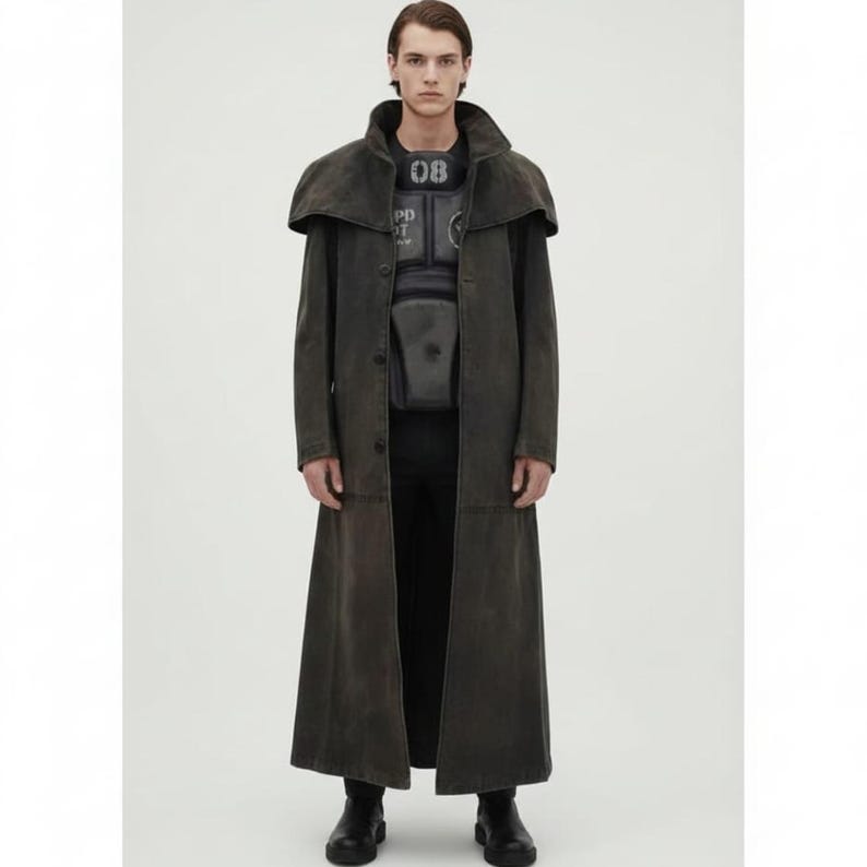 Fallout New Vegas NCR Ranger Duster Leather Coat Veteran Ranger Cosplay ...