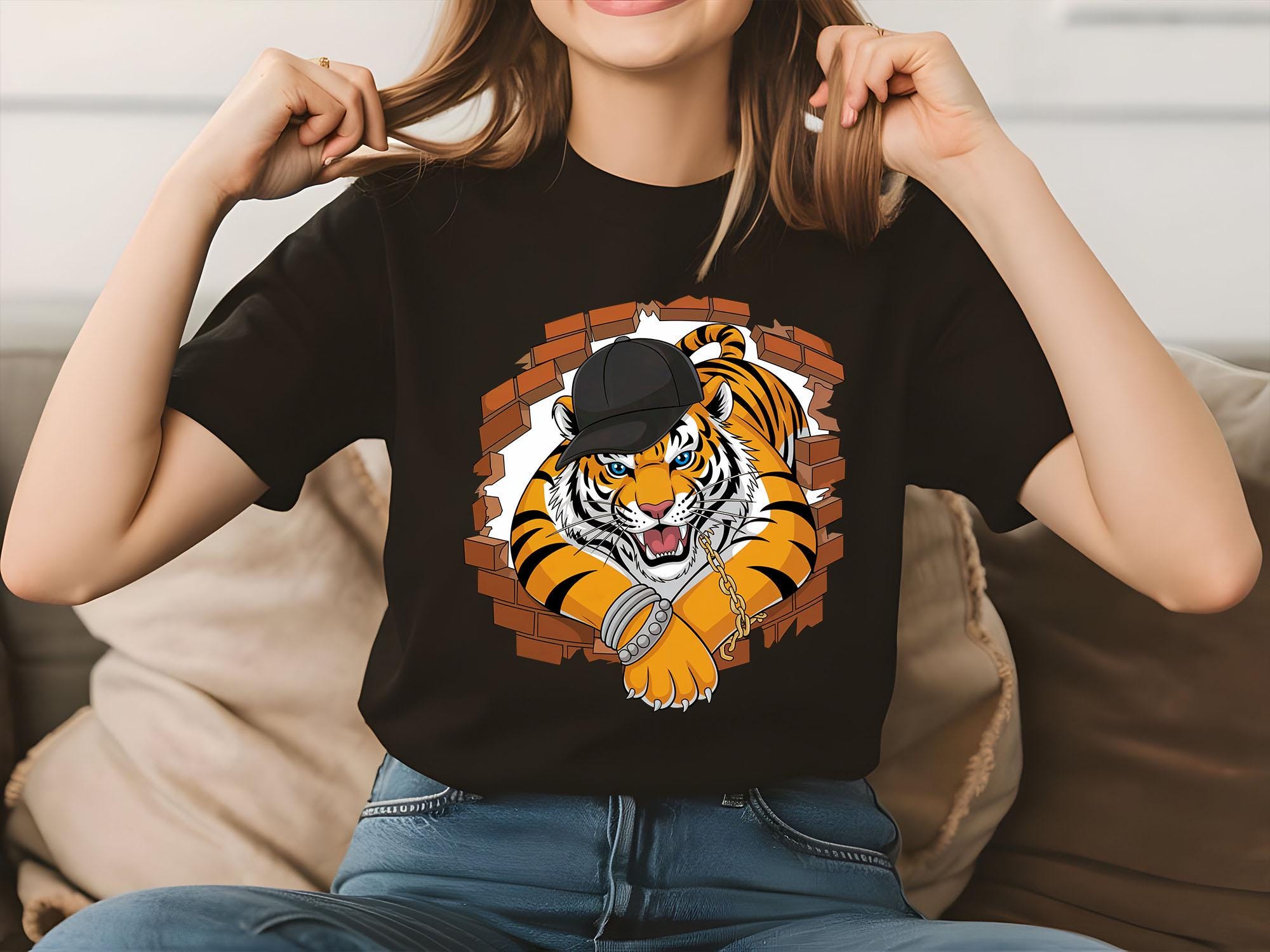 Tigers Football Png, Fierce Tiger Football Sublimation Design - Sports ...