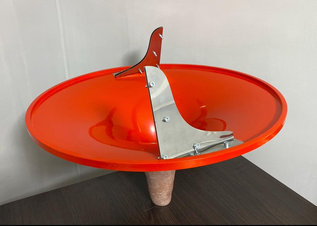 Spiral Wishing Well Coin Funnel: Interactive Red Coin Collector (stand ...