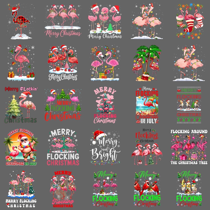 Flocking Christmas Trees - Etsy