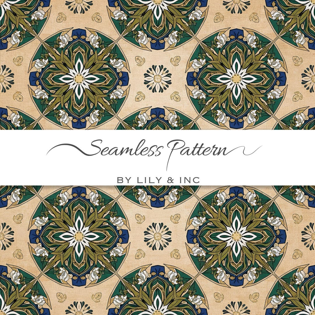 Nature's Elegance: Chinoiserie Seamless Pattern for Luxe Textiles ...