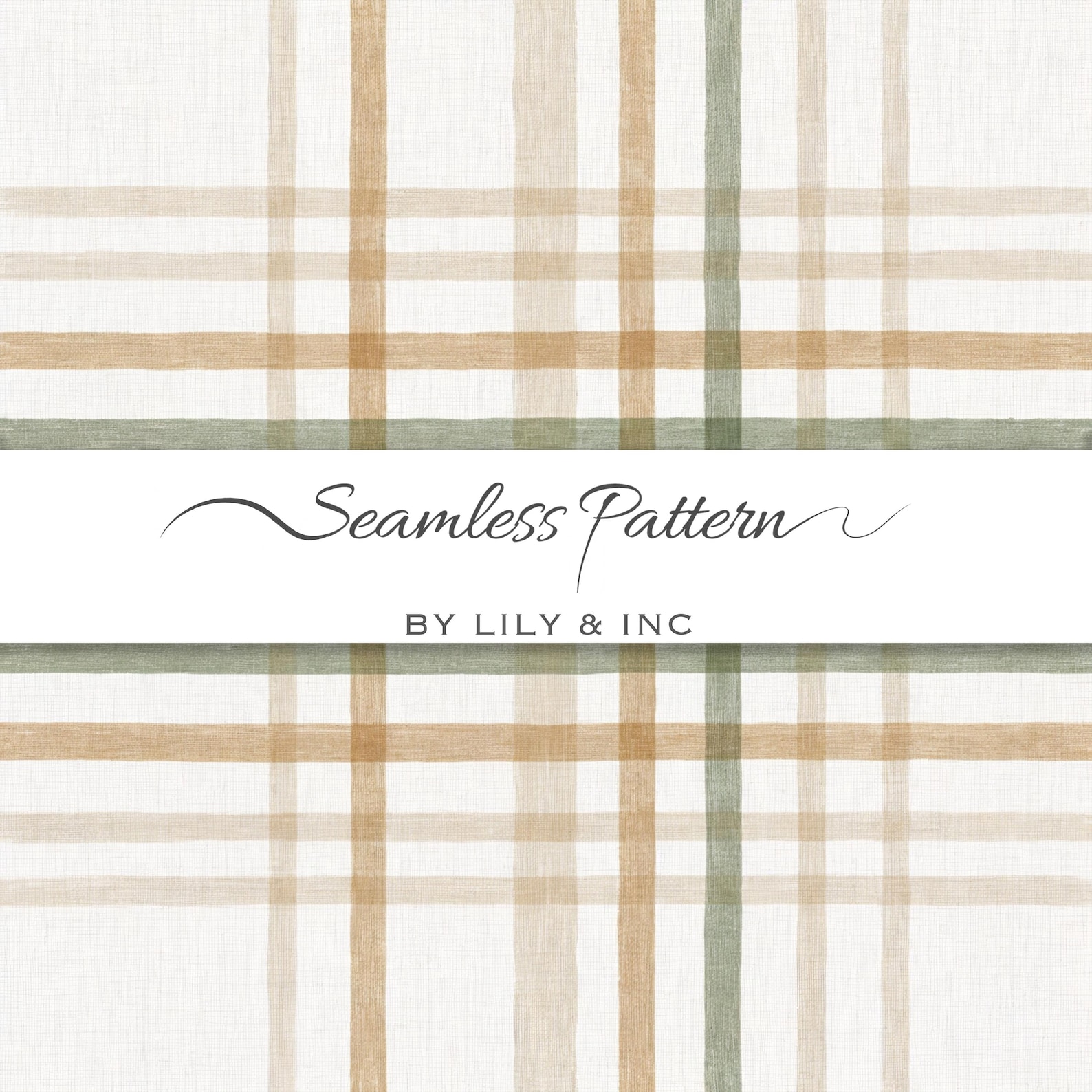 Gentle Earth Tones Cozy Plaid Seamless Pattern for Fabric & Wallpaper ...